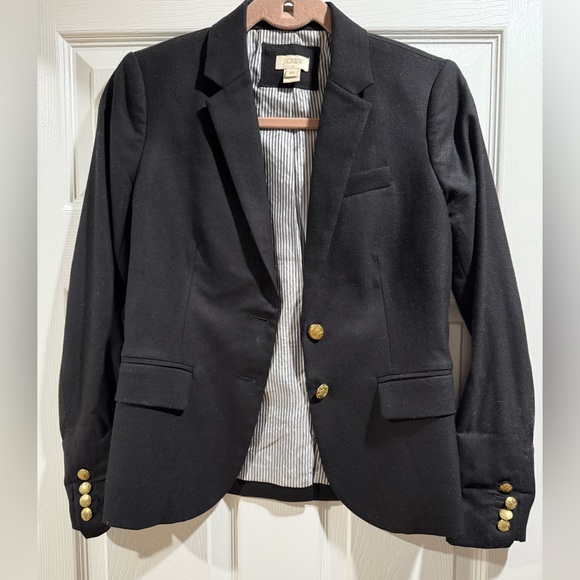 J. Crew Factory | Jackets & Coats | J Crew Factory Black Blazer With ...
